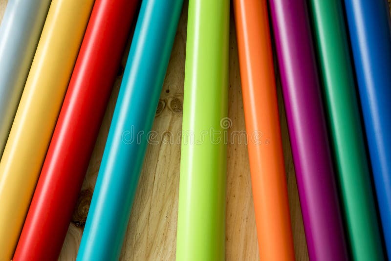 Rolls of Vinyl Wallpaper for Finishing Walls. Different Textures ...