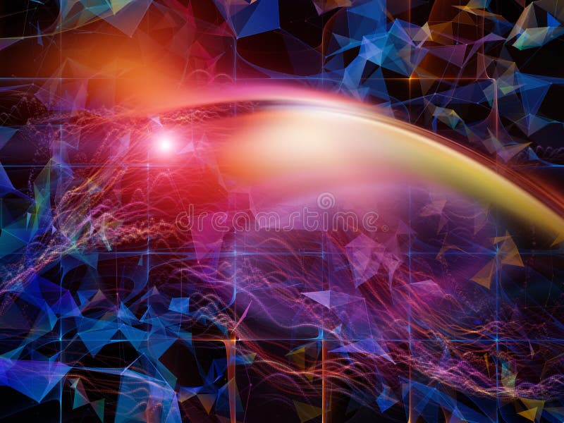 Colorful Virtual World stock illustration. Illustration of progress ...