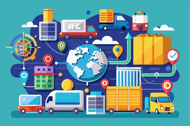 Colorful Visual Representation of Logistics and Transportation for ...