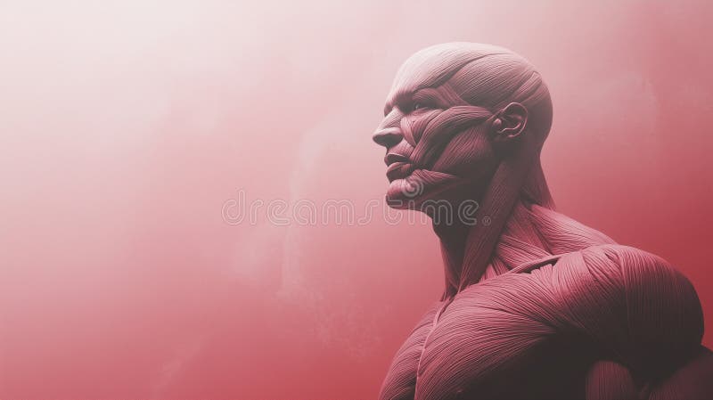 Colorful Visualization of the Human Muscular System Stock Photo - Image ...