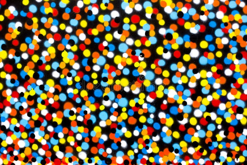 Colorful Vivid Color Splash on the Wall Background Stock Image - Image ...