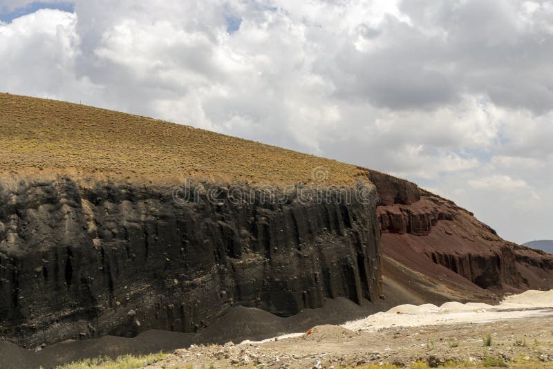 Colorful Volcanic Rocks Soil Layers Stock Image - Image of pattern ...