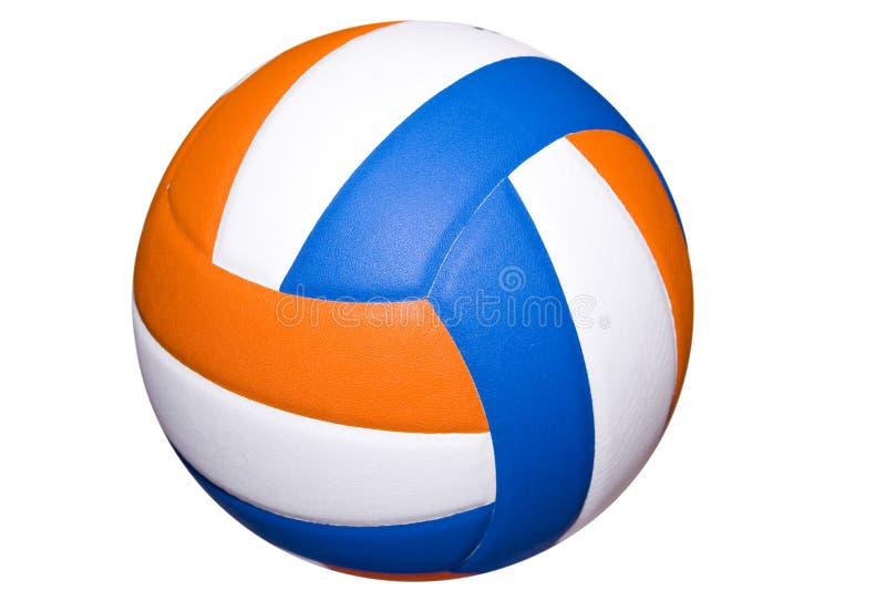 Colorful volleyball stock photo. Image of element, isolated - 9109886
