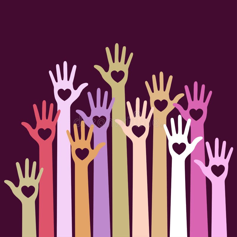 Colorful Five Hands Icon on Black Background Stock Vector ... Colorful Five Hands Icon on Black Background Stock Vector ...