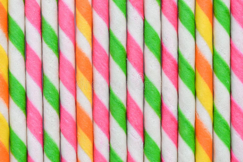 Colorful wafer roll stick stock image. Image of striped - 72983271