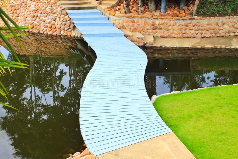 Colorful Walk way bridge stock image. Image of alley - 33731789