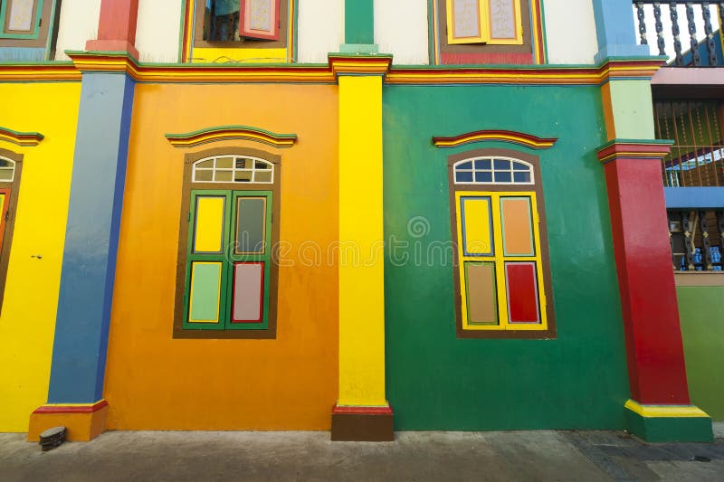 Colorful Wall stock photo. Image of cheerful, building - 28302472