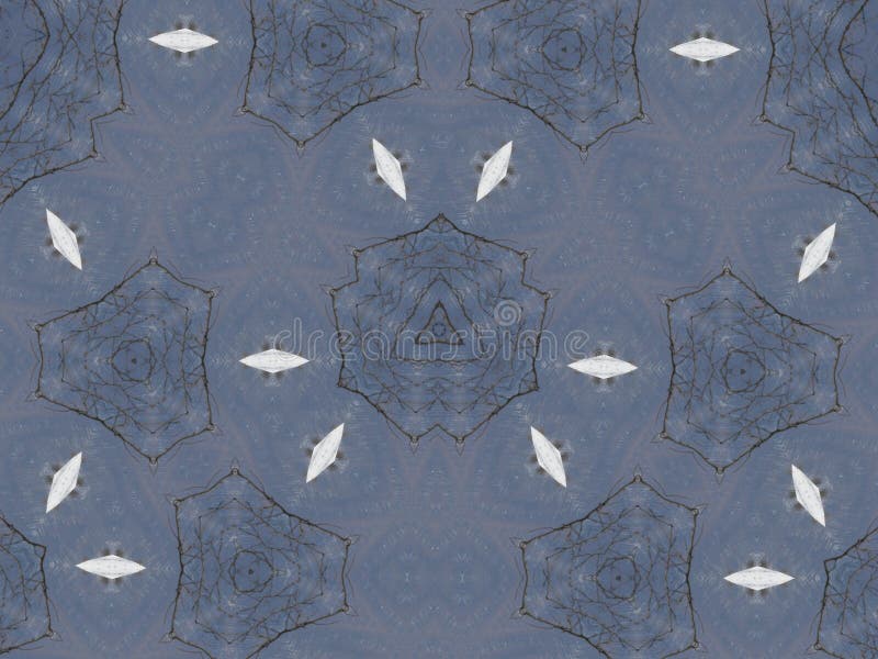 Colorful Wallpaper in Blue Colors and Triangular-shaped Patterns Stock ...