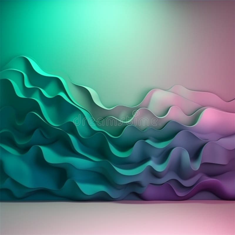 Colorful Wallpaper with Nice Gradient. Generative Ai Illustration Stock ...