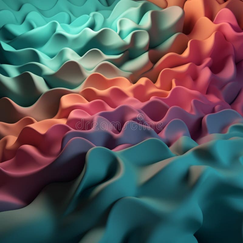 Colorful Wallpaper with Nice Gradient. Generative Ai Illustration Stock ...