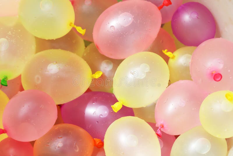 Water balloons stock image. Image of kids, rainbow, water - 55878957
