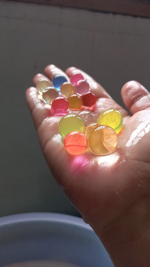 Colorful Water Balls. Very Cute and Funny Stock Image - Image of water ...