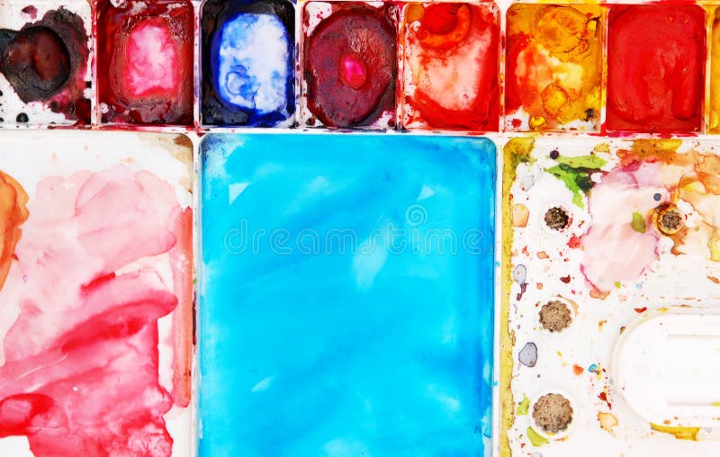 Colorful Water Color Plate stock photo. Image of colorful - 15404426