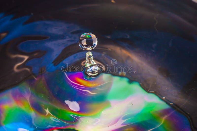 Colorful Water drop stock photo. Image of bubble, purity - 40777076