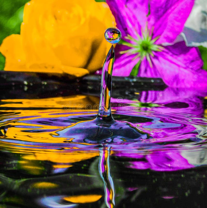 Colorful ink in water stock image. Image of effect, flowing - 38259623