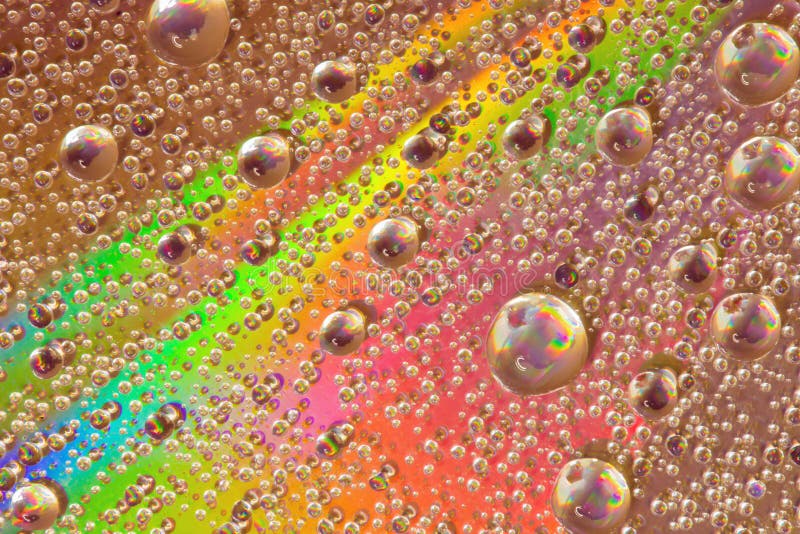 Colorful Water Droplet Abstract Stock Photo - Image of disc, planets ...