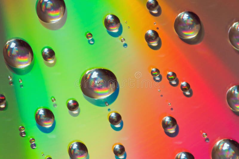 Colorful Water Droplet Abstract Stock Image - Image of background ...