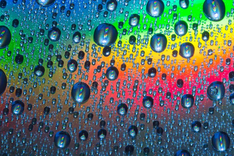 Colorful Water Droplet Abstract Stock Photo - Image of psychedelia ...