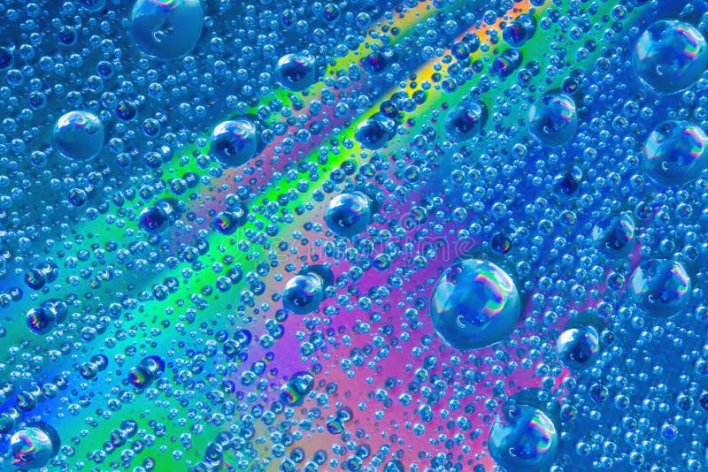 Colorful Water Droplet Abstract Stock Photo - Image of background ...