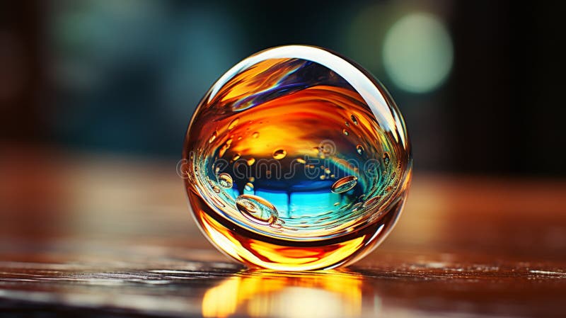 Colorful Water Droplet Abstract Liquid Design Stock Illustration ...