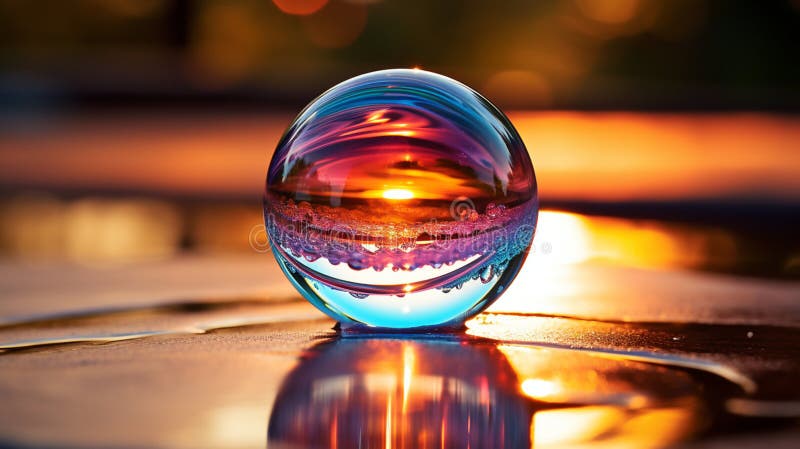 Colorful Water Droplet Abstract Liquid Design Stock Illustration ...