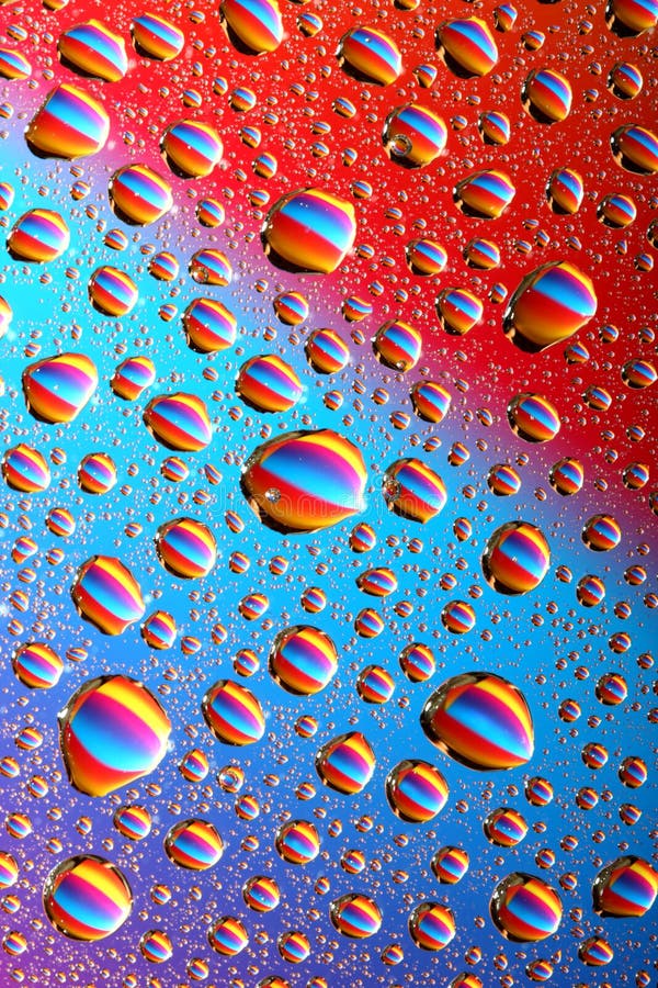Colorful water drops stock photo. Image of drop, cosmic - 18514028