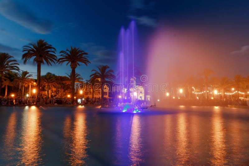 Colorful water fountain stock image. Image of leisure - 96057419