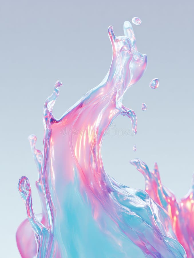 Water Splash Creating Abstract Background Soft Light Setting Stock ...