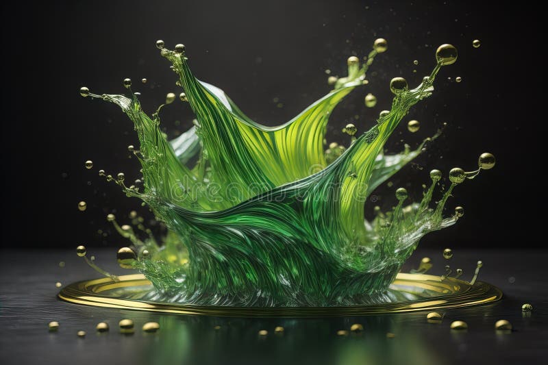 A Colorful Water Splash on a Gradient Background. Ai Generative Stock ...