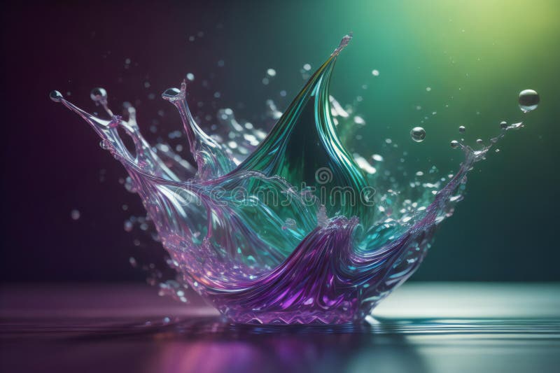 Colorful Water Drop Ai Generated Stock Illustrations – 5,853 Colorful ...