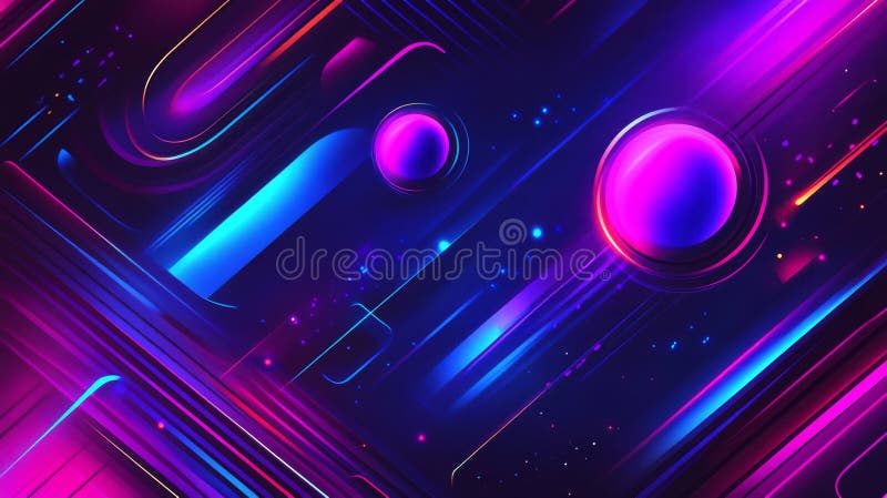 A Colorful Watercolor Depiction of a Flat Network Design with an ...