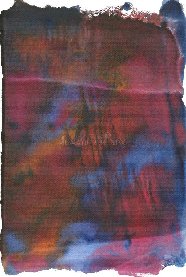 Colorful Watercolor Frame Isolated on White Stock Image - Image of ...