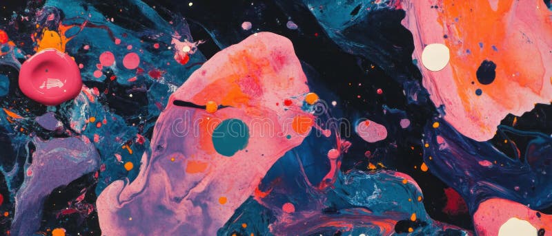 Colorful Watercolor Overlay Texture Featuring Vibrant Splashes on a ...