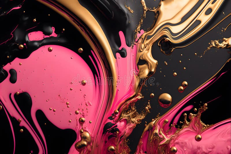 Colorful Watercolor Paint Texture and Ink Mixture Create Abstract ...