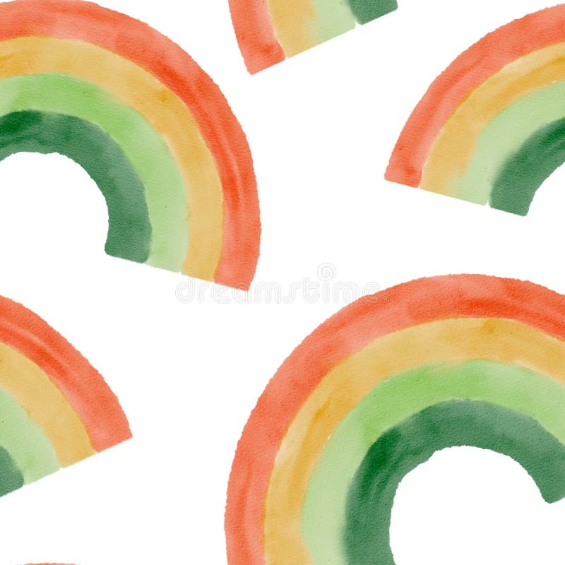 Vibrant and Colorful Watercolor Rainbow Pattern for Artistic and ...