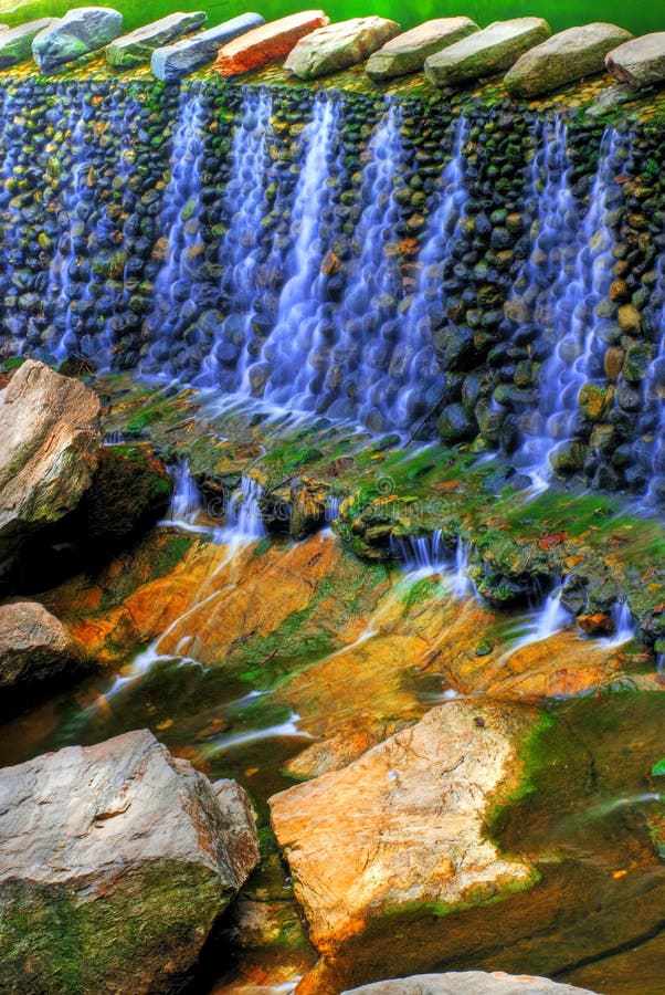 Colorful waterfalls stock photo. Image of destination - 4364428