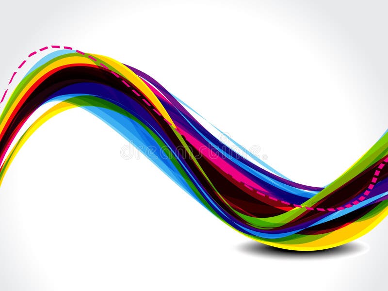 Colorful wave abstract stock vector. Illustration of curve - 34449849