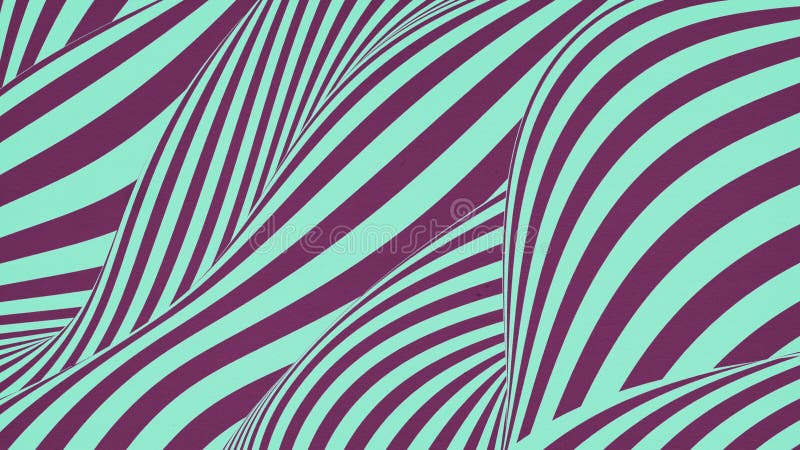 Colorful Wave Bend Loop Animation. Futuristic Geometric Diagonal Lines ...
