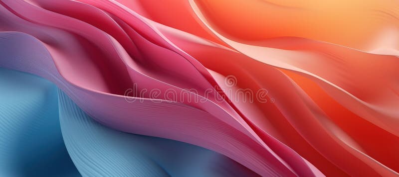 Colorful Wave Gradation Pattern Background Stock Illustration ...