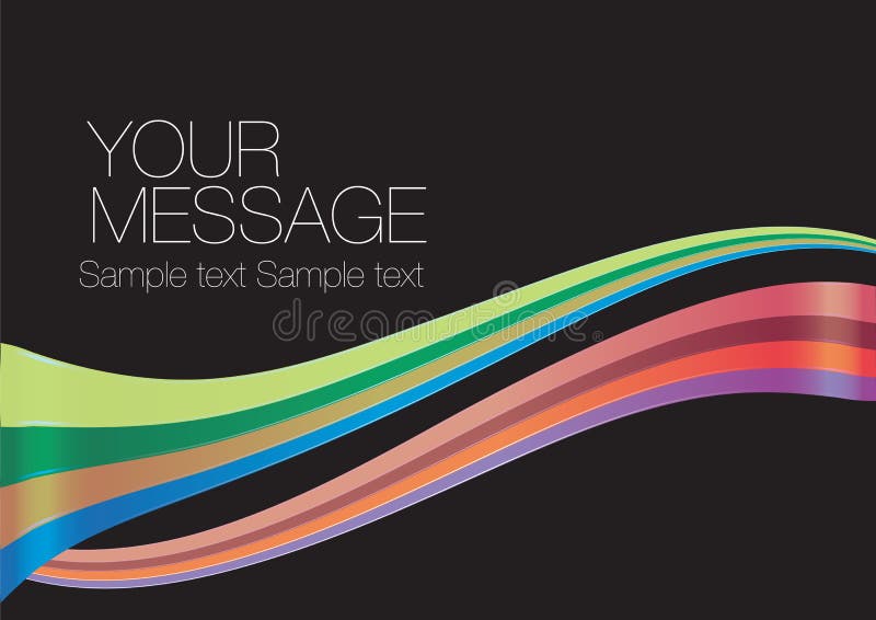 Colorful wave layout stock vector. Illustration of bright - 38148585