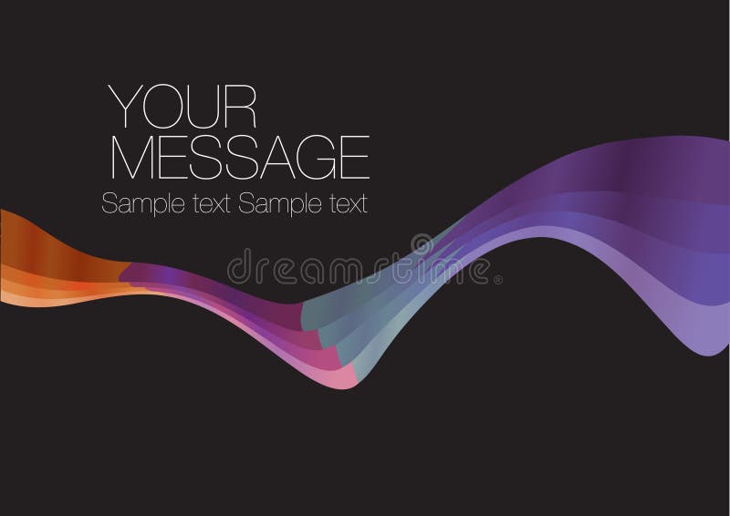 Colorful Wave Layout Design Stock Vector - Illustration of liquid ...