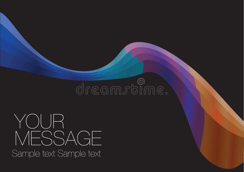 Colorful wave layout stock vector. Illustration of futuristic - 38181332