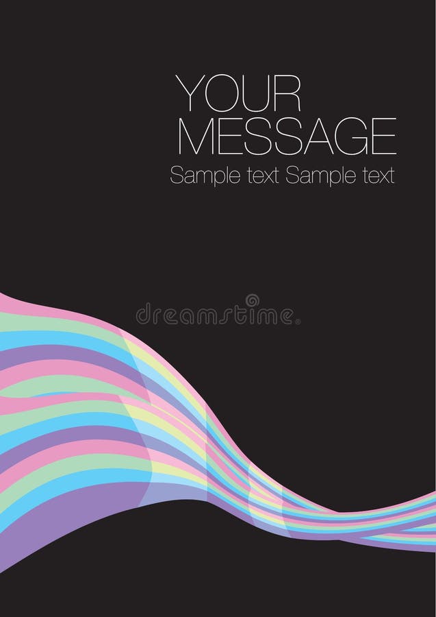 Colorful Wave Layout Design Stock Vector - Illustration of graphic ...