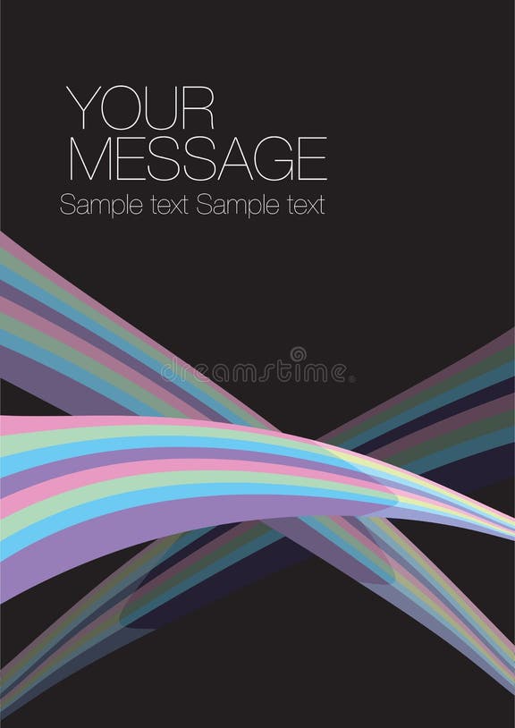 Colorful Wave Layout Design Stock Vector - Illustration of celebrate ...