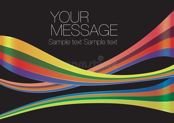 Colorful Wave Layout Design Stock Vector - Illustration of color ...