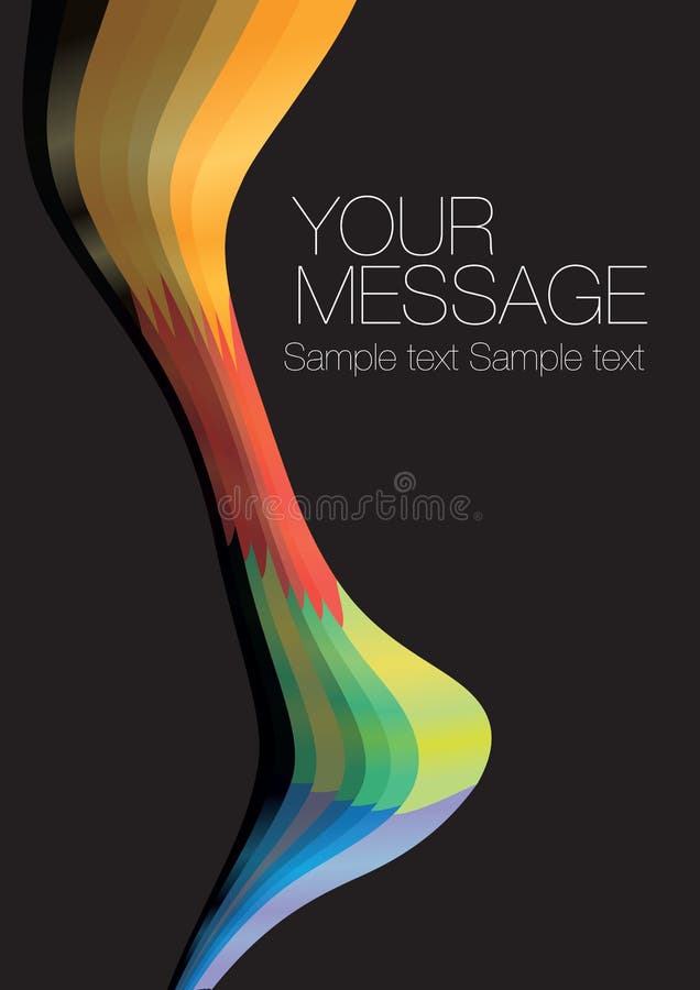 Colorful Wave Layout Design Stock Vector - Illustration of creative ...