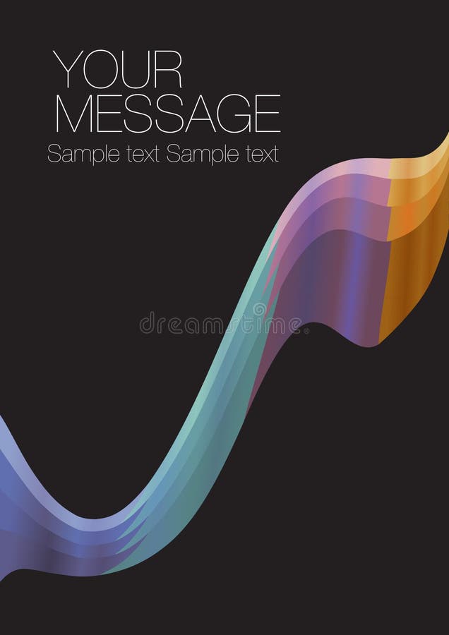 Colorful Wave Layout Design Stock Vector - Illustration of backdrop ...