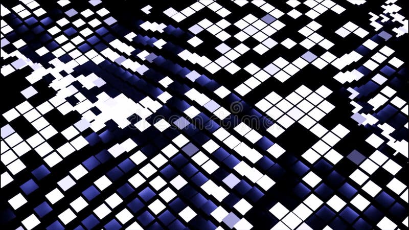 Colorful Wave Like Motion of Squared Surface, Seamless Loop. Design ...