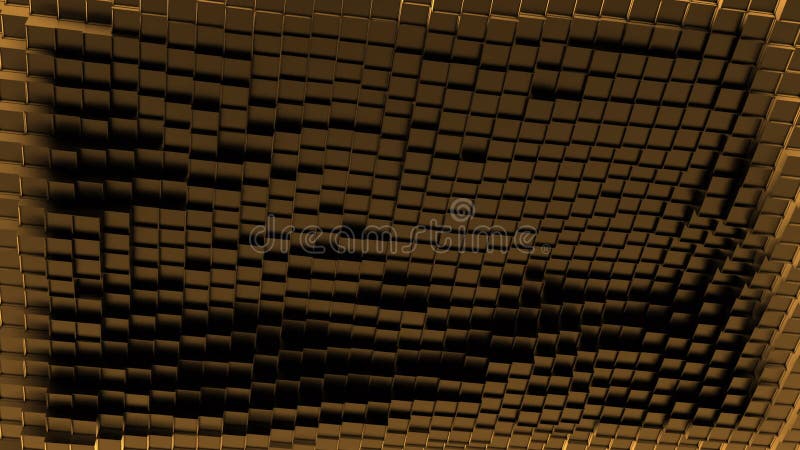 Colorful Wave Like Motion of Squared Surface, Seamless Loop. Design ...