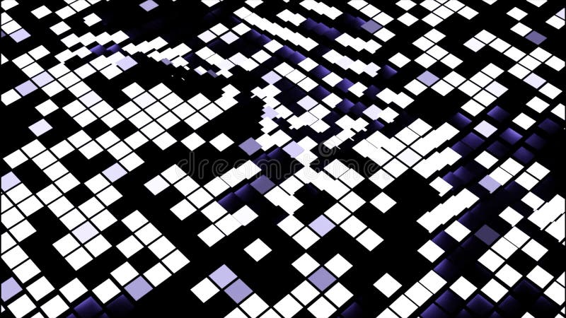 Colorful Wave Like Motion of Squared Surface, Seamless Loop. Design ...